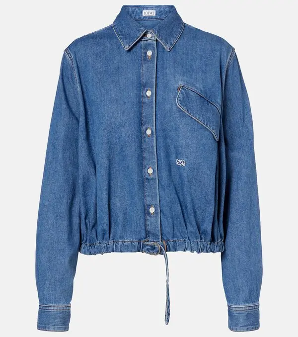 Loewe Double L Denim Shirt - Blue