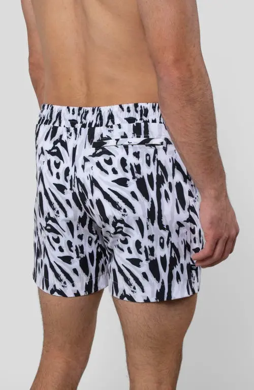 LEISURE LAB Print Swim Trunks - Safari