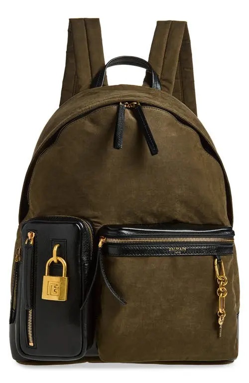Balmain Pulse Backpack - Uij Khaki/black