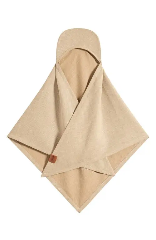 Ruslan Baginskiy Logo Patch Linen & Wool Blend Scarf Cap