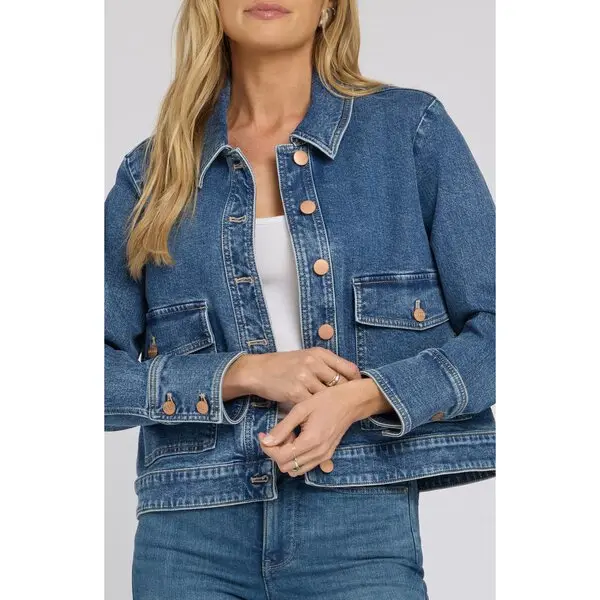 NYDJ Classic-fit Denim Trucker Jacket - Salton