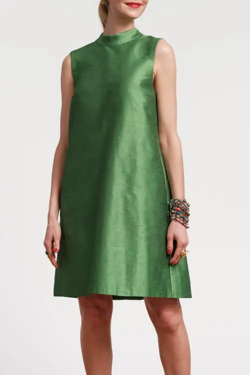 FRANCES VALENTINE Sleeveless Mini Dress - Green