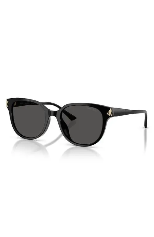 JIMMY CHOO 55mm Gradient Phantos Sunglasses - Black/dark Grey