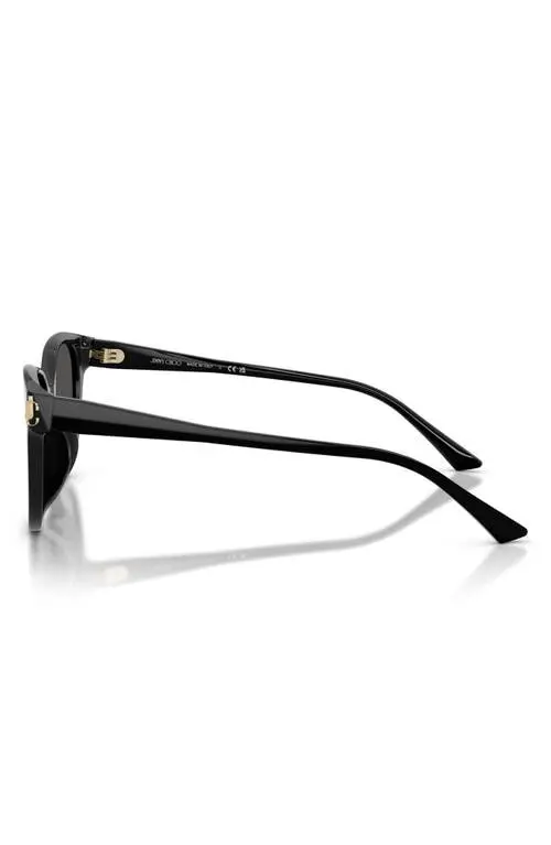 JIMMY CHOO 55mm Gradient Phantos Sunglasses - Black/dark Grey