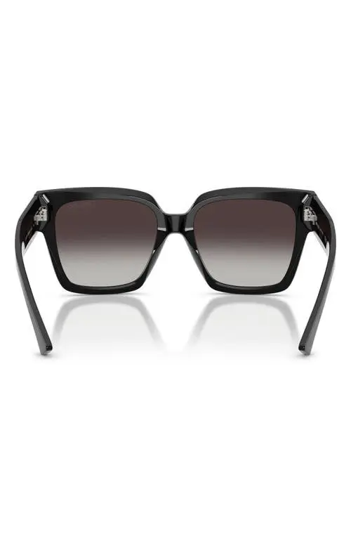 JIMMY CHOO 54mm Gradient Square Sunglasses - Black/gradient Gray