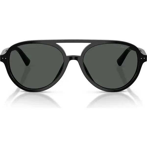 JIMMY CHOO Pilot Sunglasses - Black/dark Grey