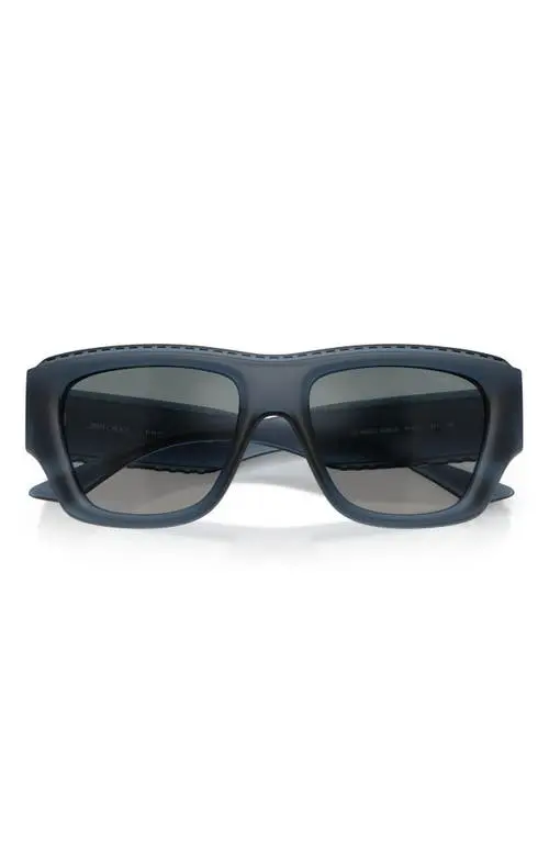 JIMMY CHOO 54mm Rectangular Sunglasses - Transparent Navy/grey