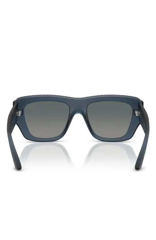 JIMMY CHOO 54mm Rectangular Sunglasses - Transparent Navy/grey