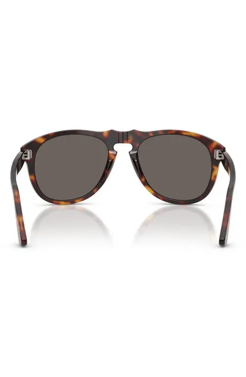 Persol 54mm Pilot Sunglasses - Havana/dark Grey