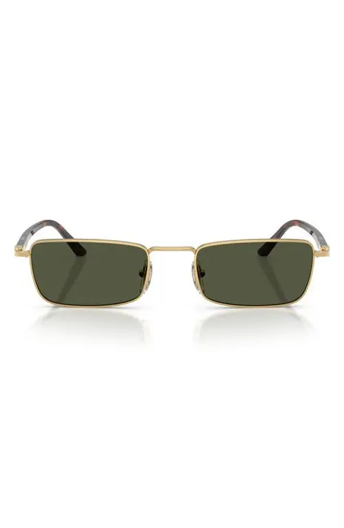 Persol Rectangular Sunglasses - Gold/green