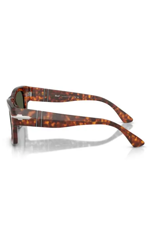Persol 52mm Square Sunglasses - Havana/green
