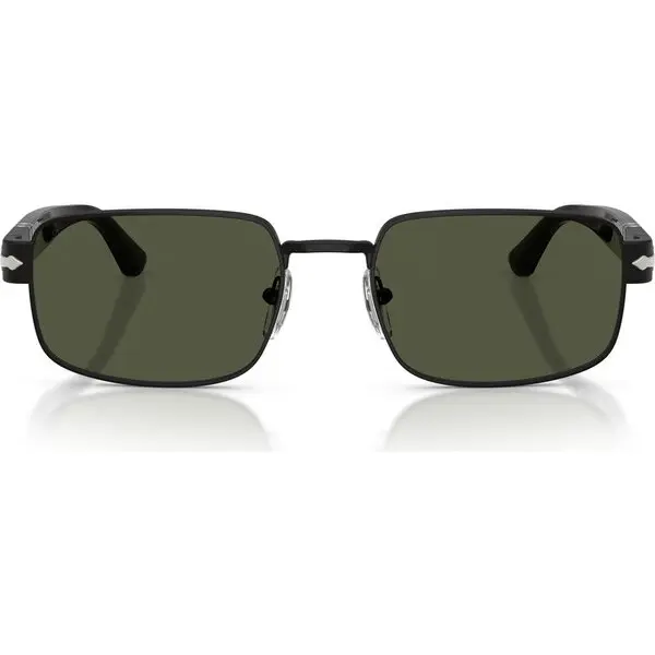 Persol 58mm Pillow Sunglasses - Black/green