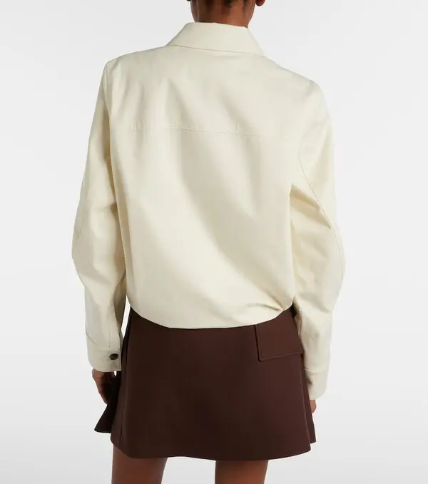 Loewe Cotton And Silk Blouson Jacket - White
