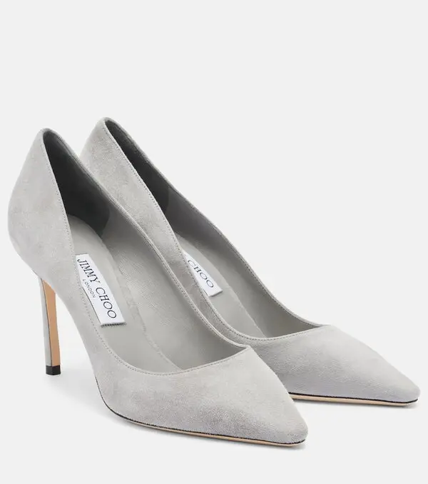 JIMMY CHOO Romy Suede Pumps - Grey