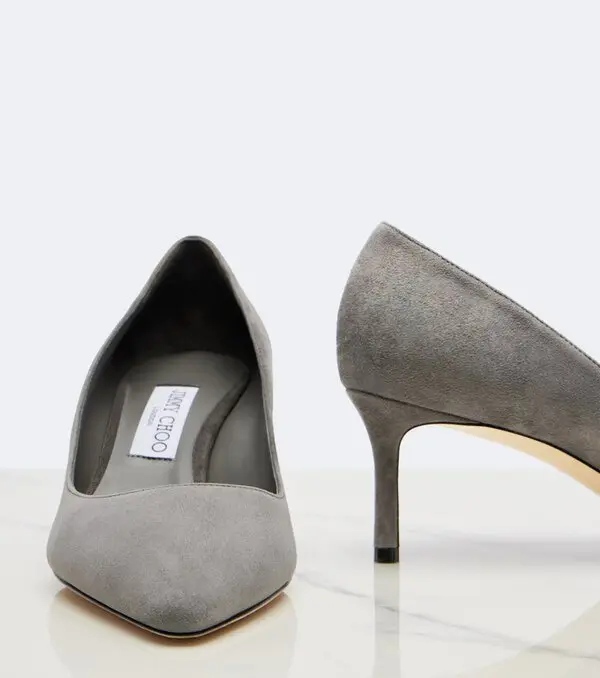 JIMMY CHOO Romy Suede Pointed Toe Pumps
