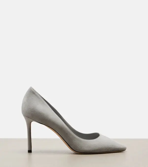 JIMMY CHOO Romy Suede Pumps - Grey