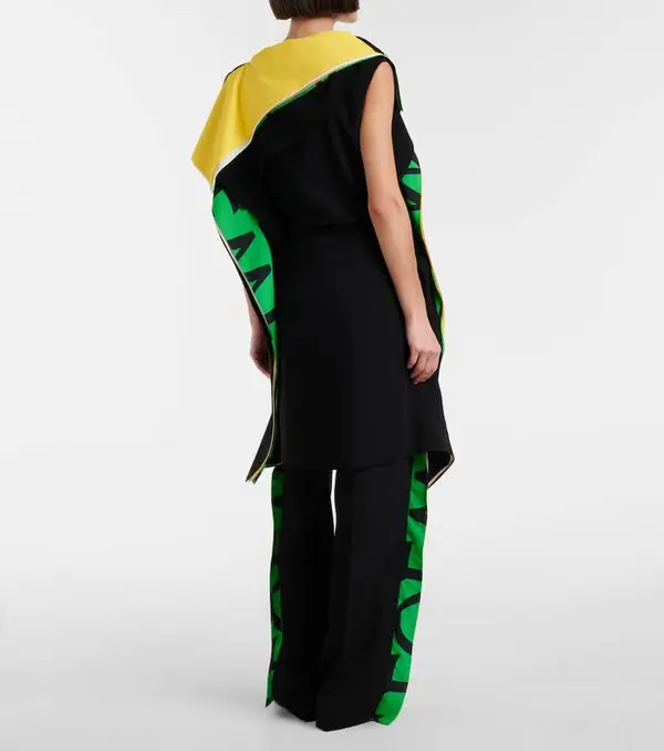 Loewe Wide-leg Wool Pants - Black
