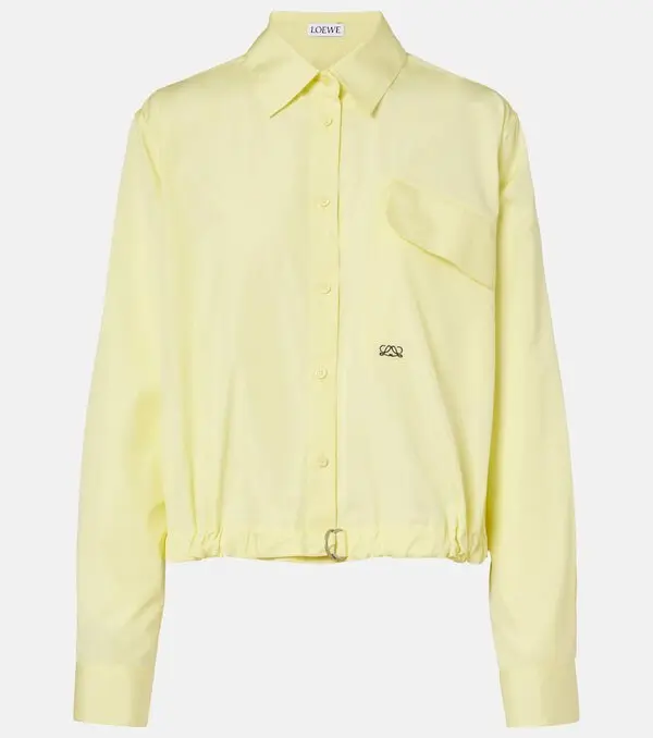 Loewe Double L Cotton Shirt - Yellow