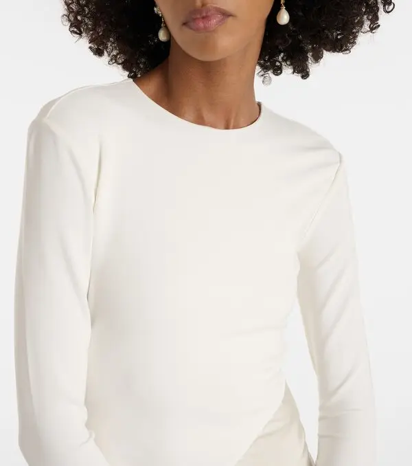 Roland Mouret Satin And Jersey Gown