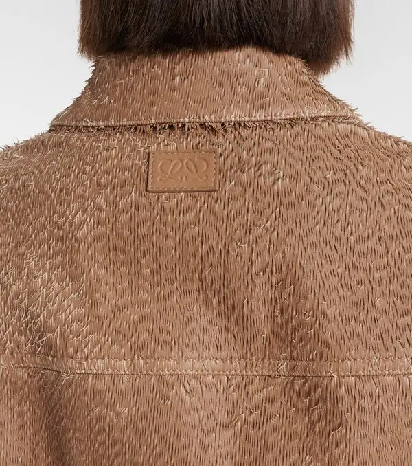 Loewe Leather Jacket - Beige