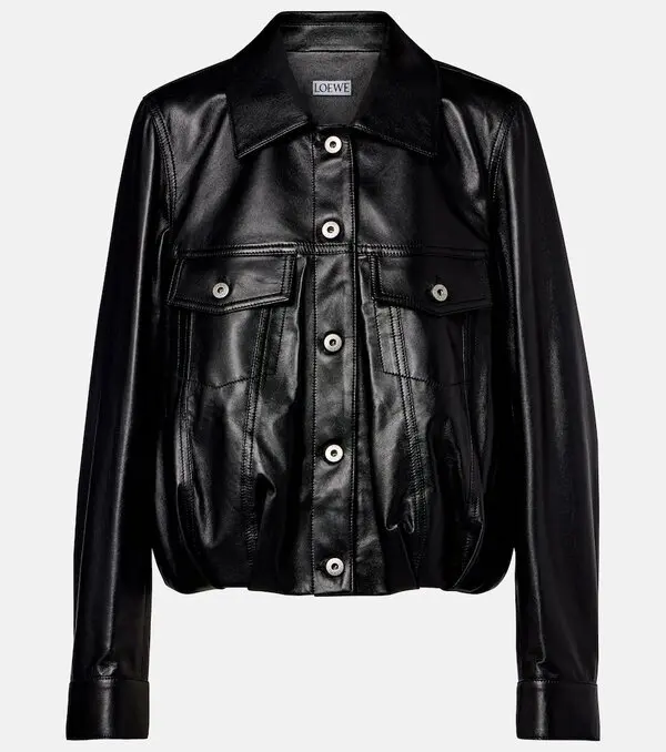 Loewe Leather Jacket - Black