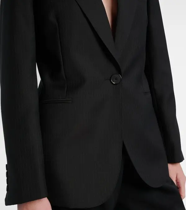 Givenchy Wool Striped Blazer - Black