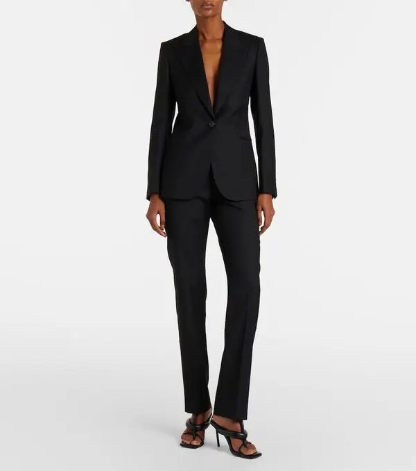 Givenchy Wool Striped Blazer - Black
