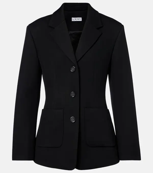 Loewe Wool-blend Jacket - Black