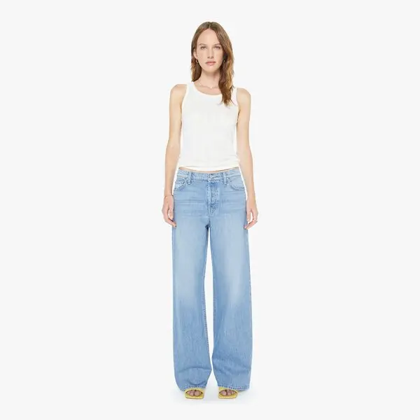 MOTHER The Rerun Zip Sneak Last Bite Jeans - Blue
