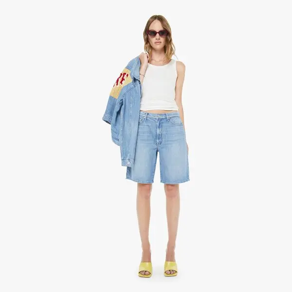 MOTHER The Undercover Bermuda Shorts In Last Bite - Blue