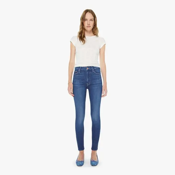 MOTHER High Waisted Looker Skinny Jeans