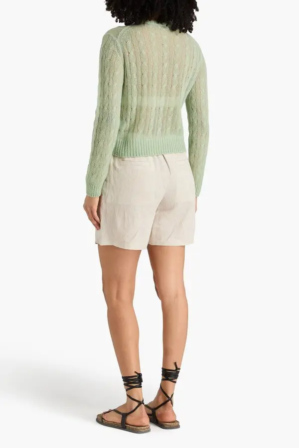 Brunello Cucinelli Cable-knit Mohair-blend Sweater