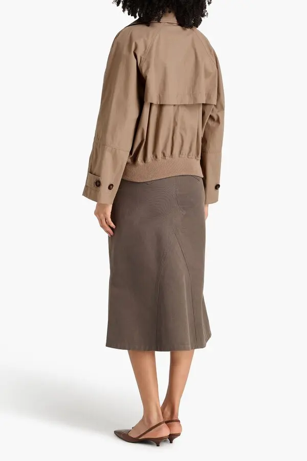 Brunello Cucinelli Double-breasted Cotton-blend Jacket