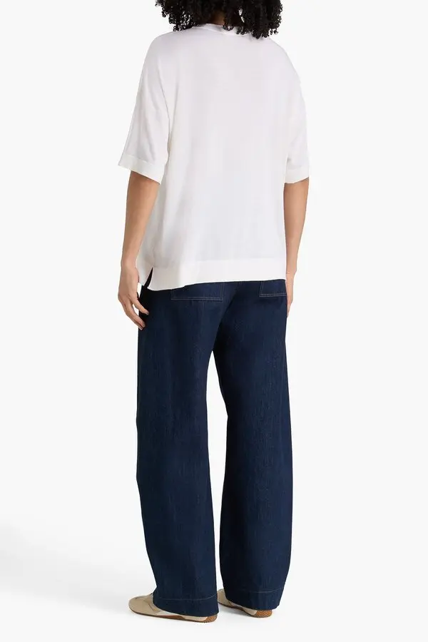 Brunello Cucinelli Layered Bead-embellished Top