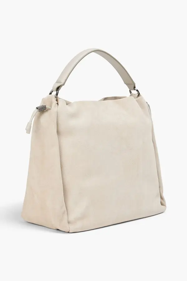 Brunello Cucinelli Nubuck Shoulder Bag