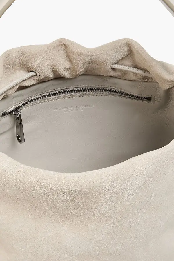 Brunello Cucinelli Nubuck Shoulder Bag