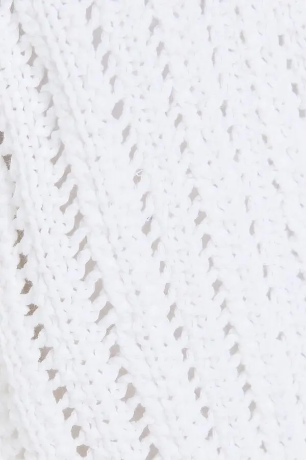 Brunello Cucinelli Open-knit Cotton Midi Dress
