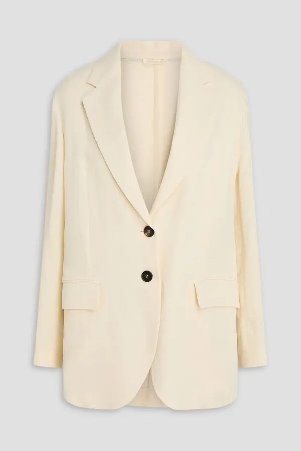 Brunello Cucinelli Linen Blazer - Cream