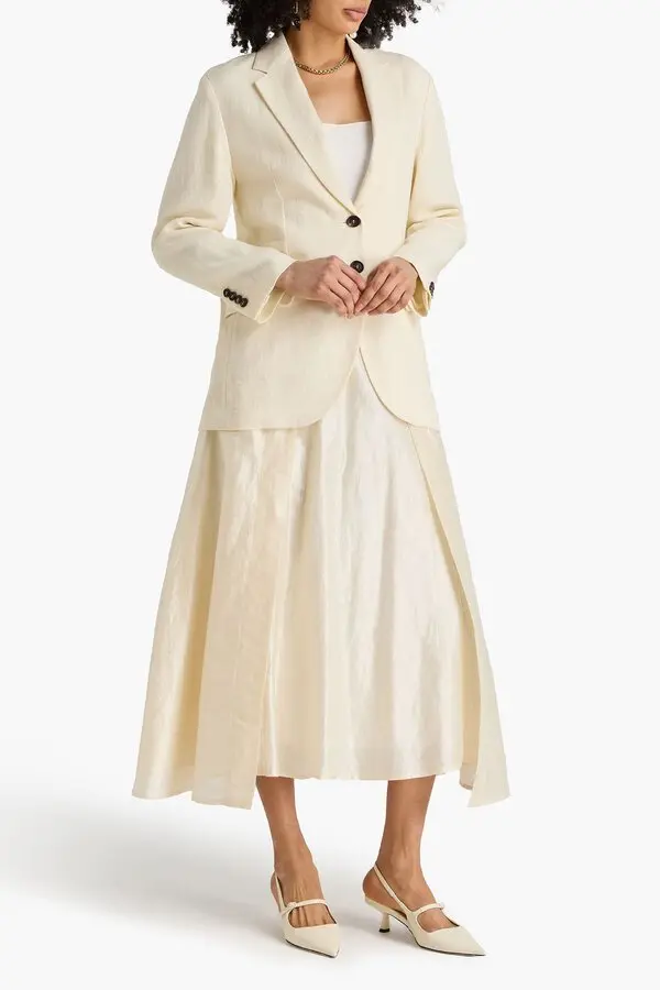 Brunello Cucinelli Linen Blazer - Cream
