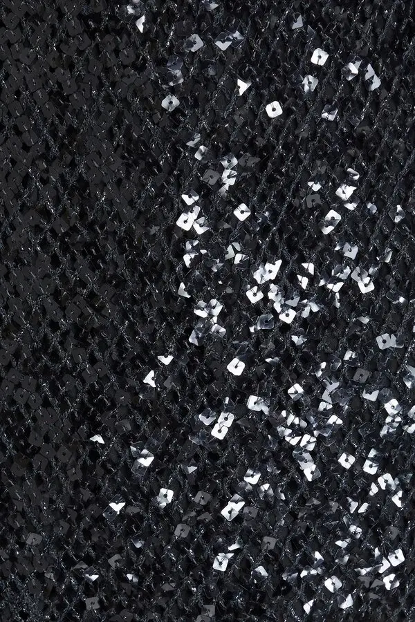 Brunello Cucinelli Sequin-embellished Crocheted Linen-blend Gown