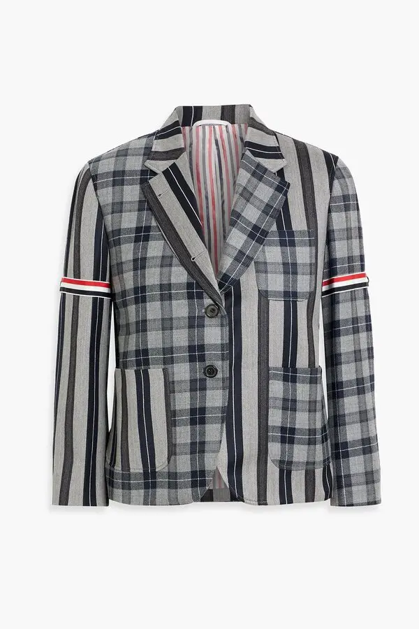 Thom Browne Wool-twill And Jacquard Blazer