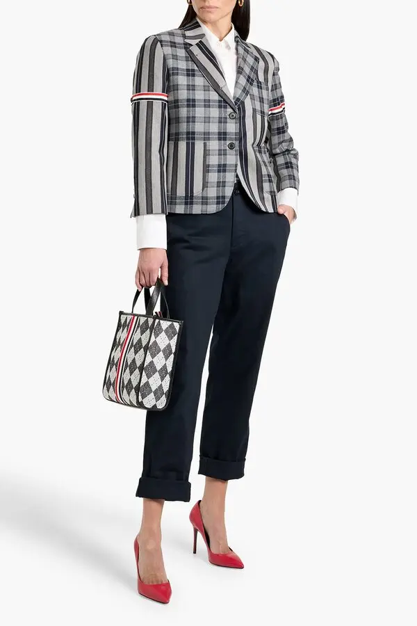 Thom Browne Wool-twill And Jacquard Blazer