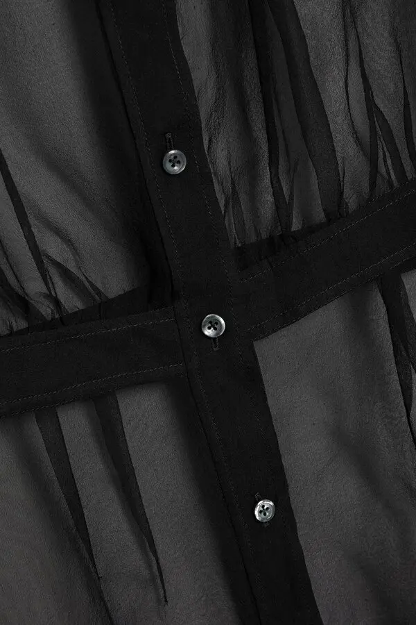 Thom Browne Silk-crepon Midi Dress