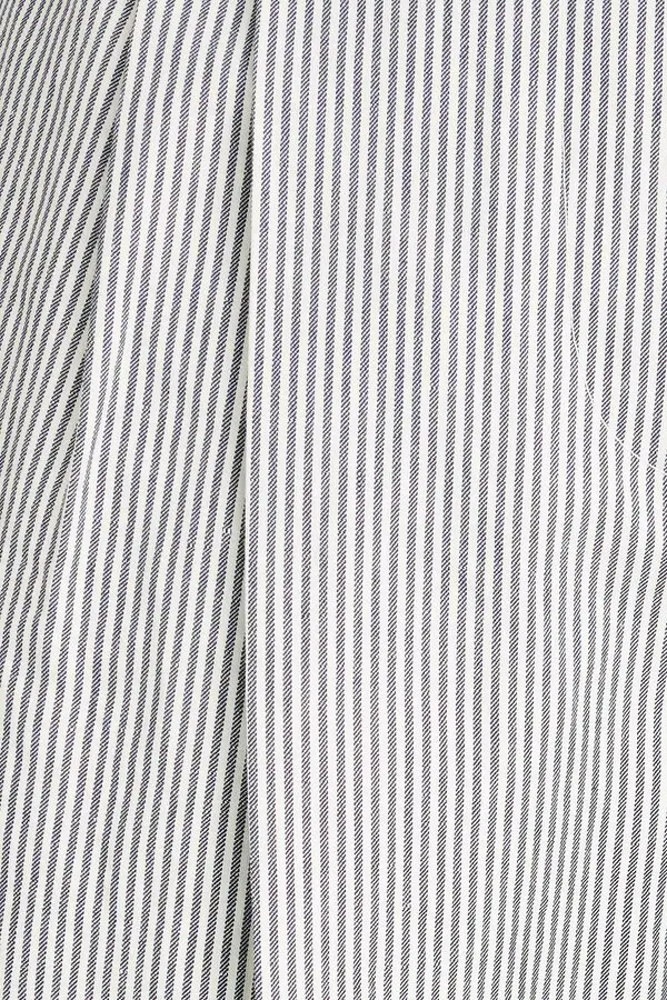 Brunello Cucinelli Striped Cotton And Linen-blend Tapered Pants