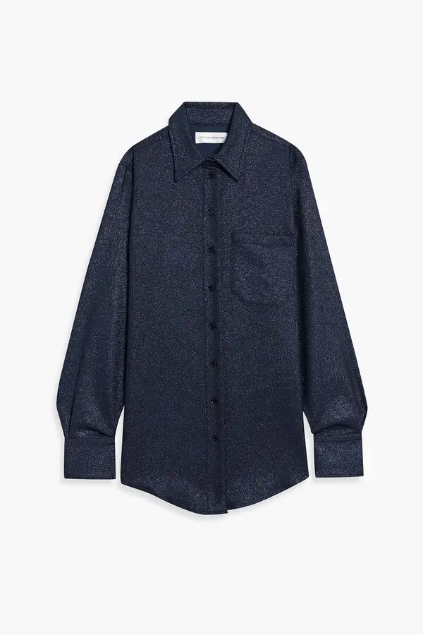 Victoria Beckham Metallic Jersey Shirt