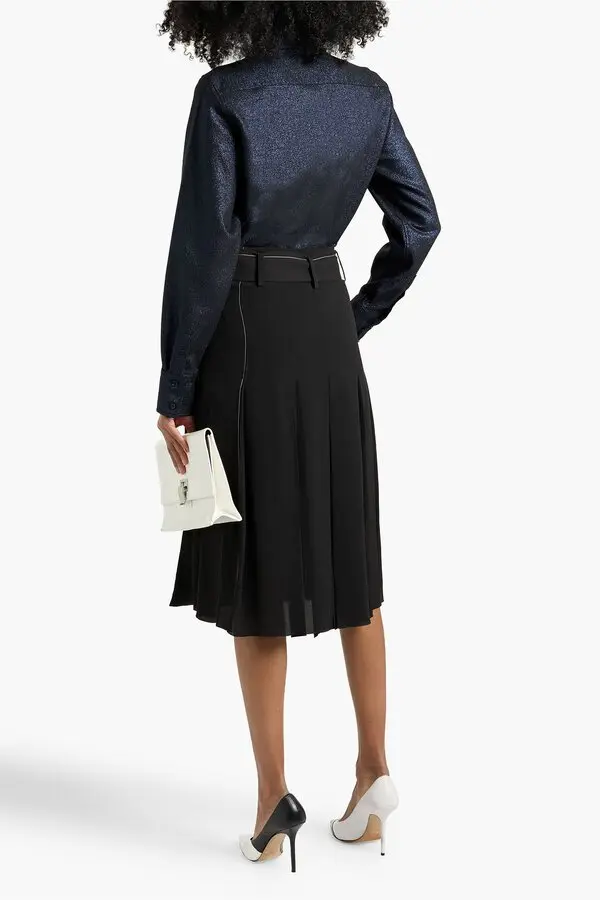 Victoria Beckham Metallic Jersey Shirt