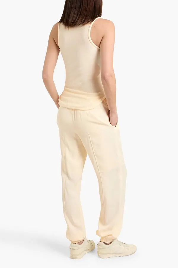 JIL SANDER Satin Track Pants - Cream