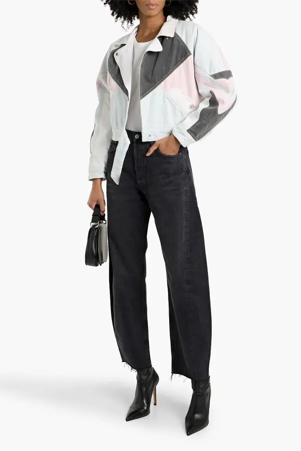 Isabel Marant Étoile Saxen Colorblock Denim Jacket