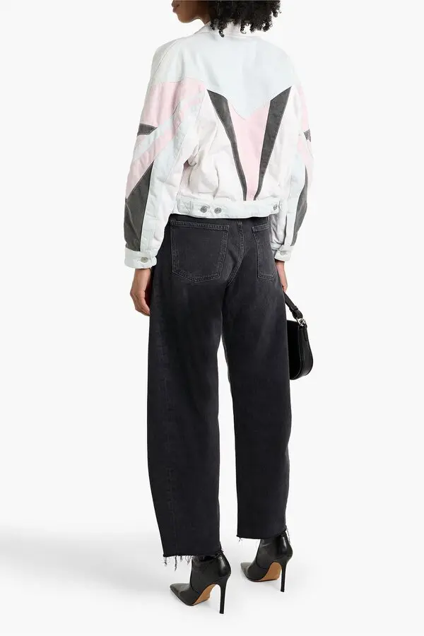Isabel Marant Étoile Saxen Colorblock Denim Jacket