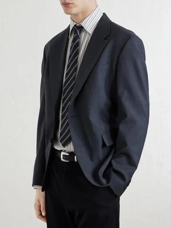 MFPEN Banquet 7cm Striped Silk-jacquard Tie